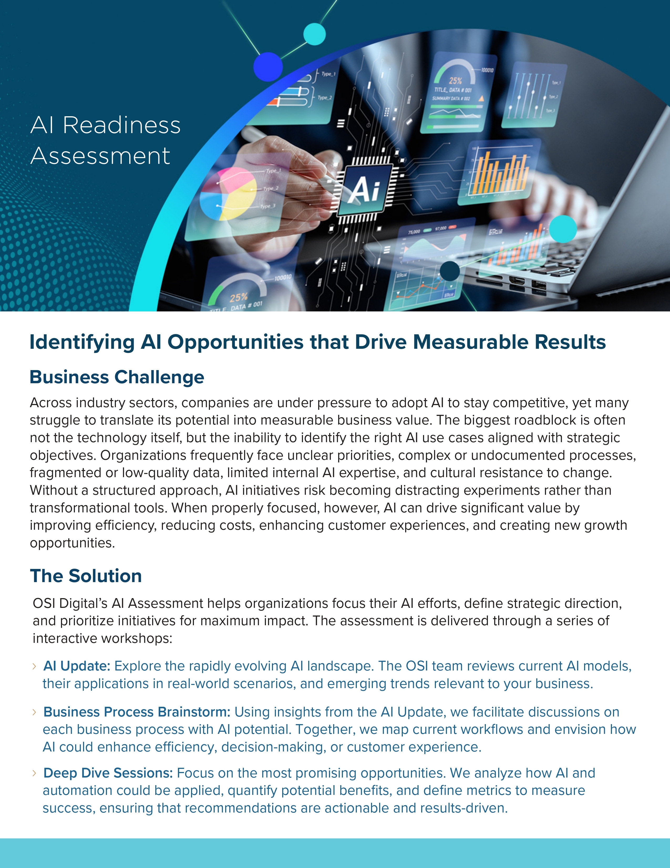 Data Sheet: Identifying AI Opportunities that Drive Measurable Results